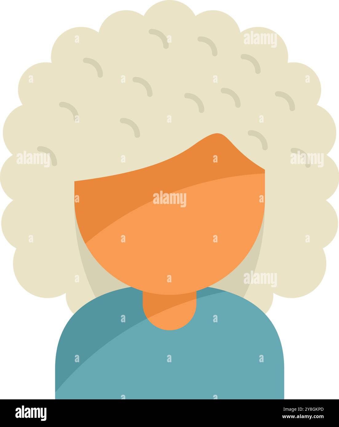 Faceless user profile picture is representing online identity concept ...