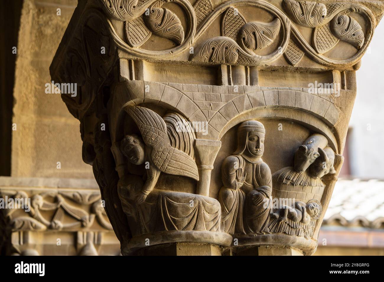 San Pedro el Viejo Monastery, Huesca, Aragon community, Spain Stock ...