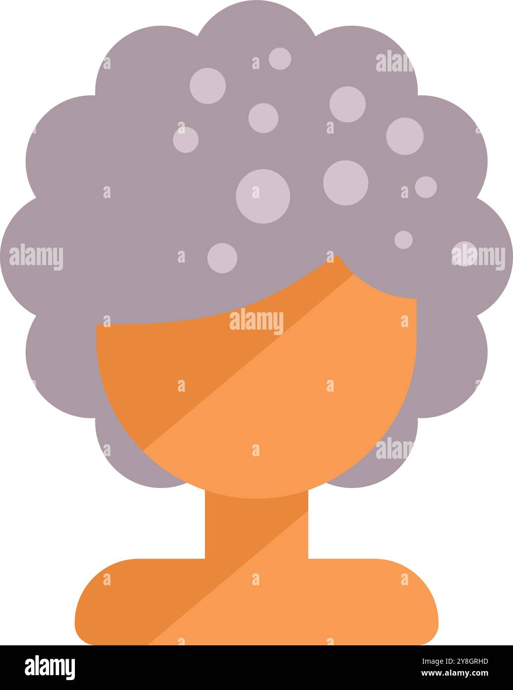 Female character with a skin problem, experiencing itchy scalp and ...