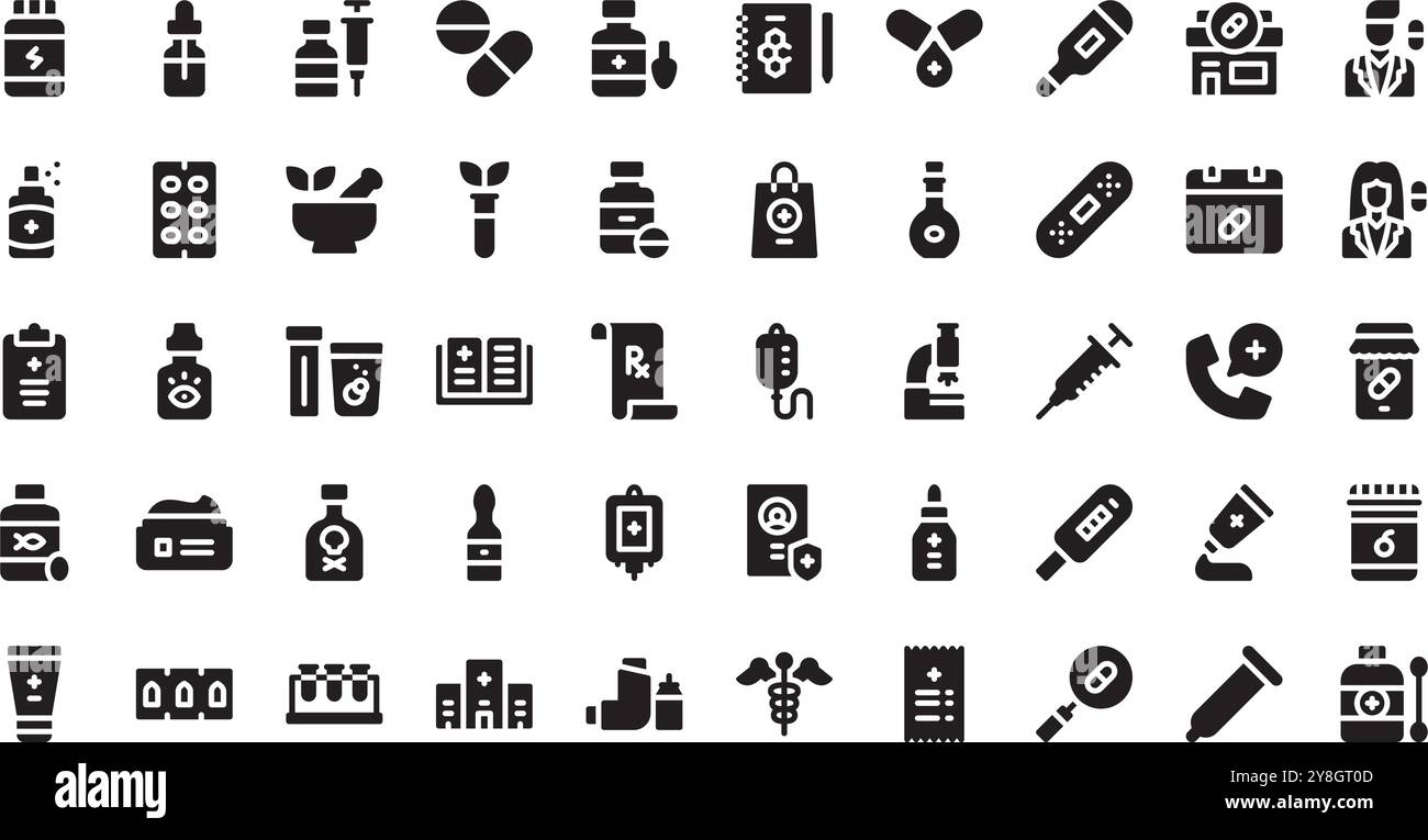 Pharmacy icons High-Quality Vector Icons Collection with Editable ...
