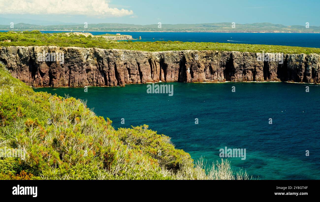 Desert beach at the southern end of San Pietro Island.,Southern ...