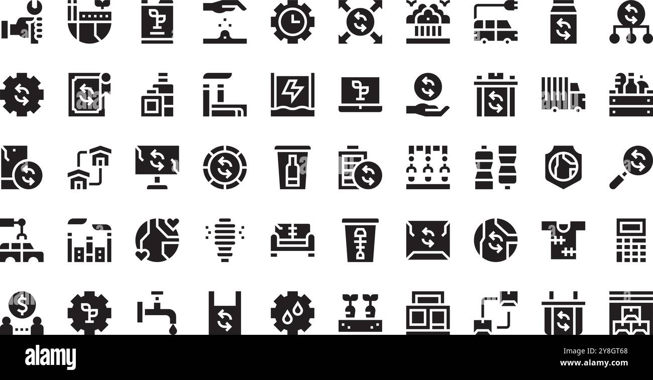 Circular economy icons . High-Quality Vector Icons Collection with ...