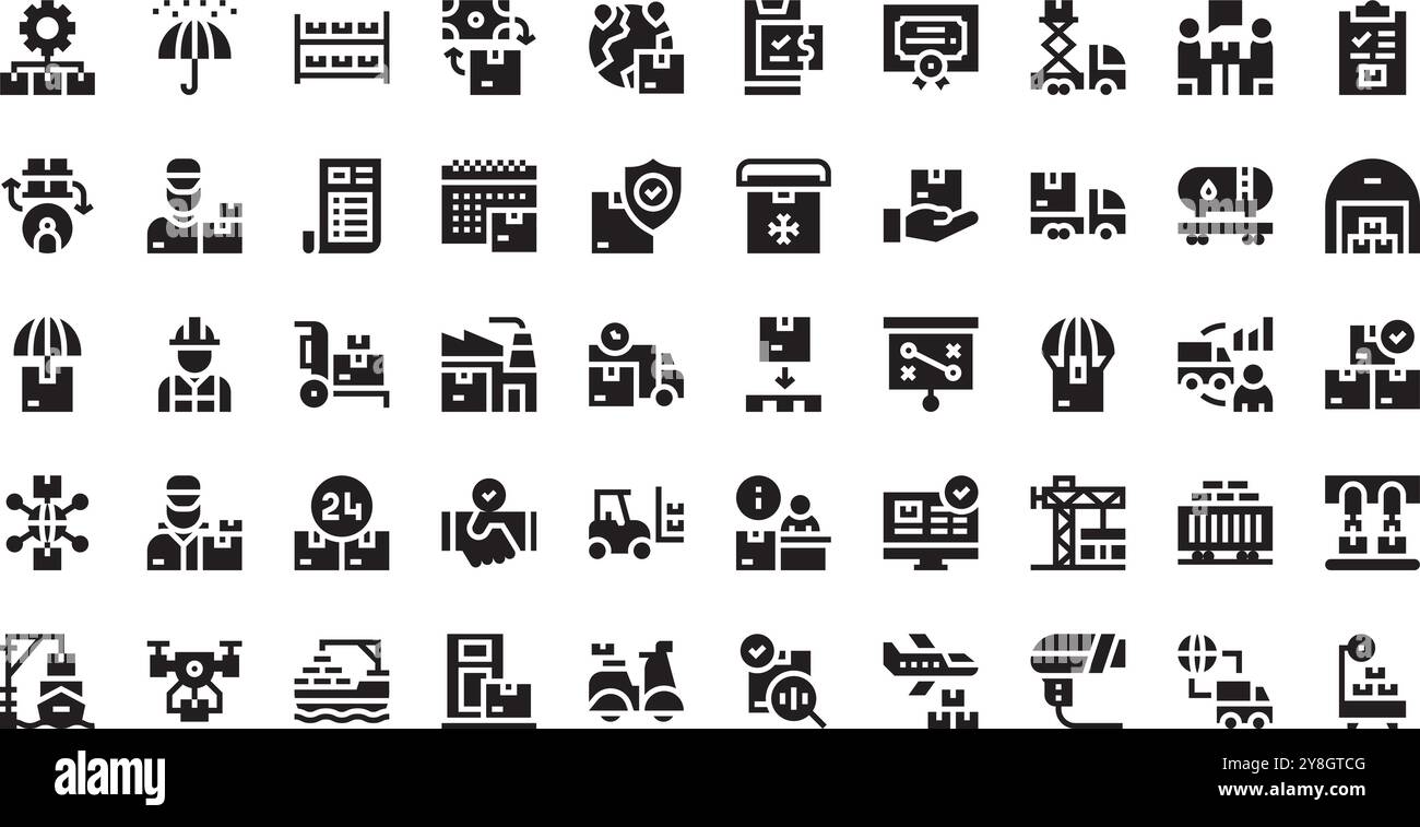 Supply chain icons High-Quality Vector Icons Collection with Editable ...