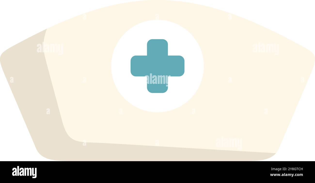 This nurse hat is a symbol of healthcare and the medical profession ...