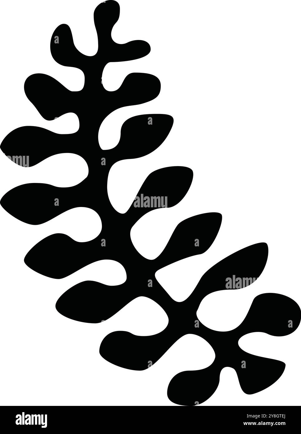 Adwera West African Symbol. An Akan adwera symbol meaning watery shrub ...