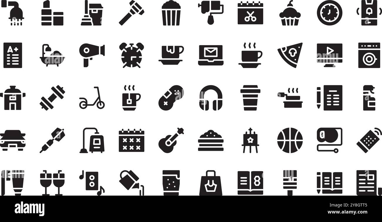 Daily routine icons High-Quality Vector Icons Collection with Editable ...