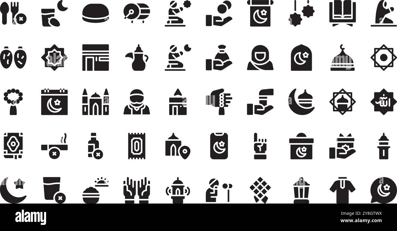 Ramadan icons High-Quality Vector Icons Collection with Editable Stroke ...