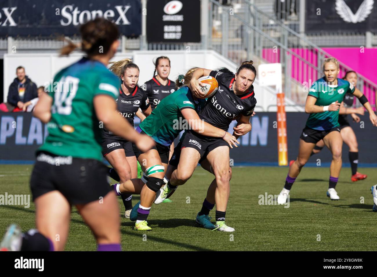 London, UK. 4th Oct, 2024. Saracens Women v Trailfinders Women match at ...