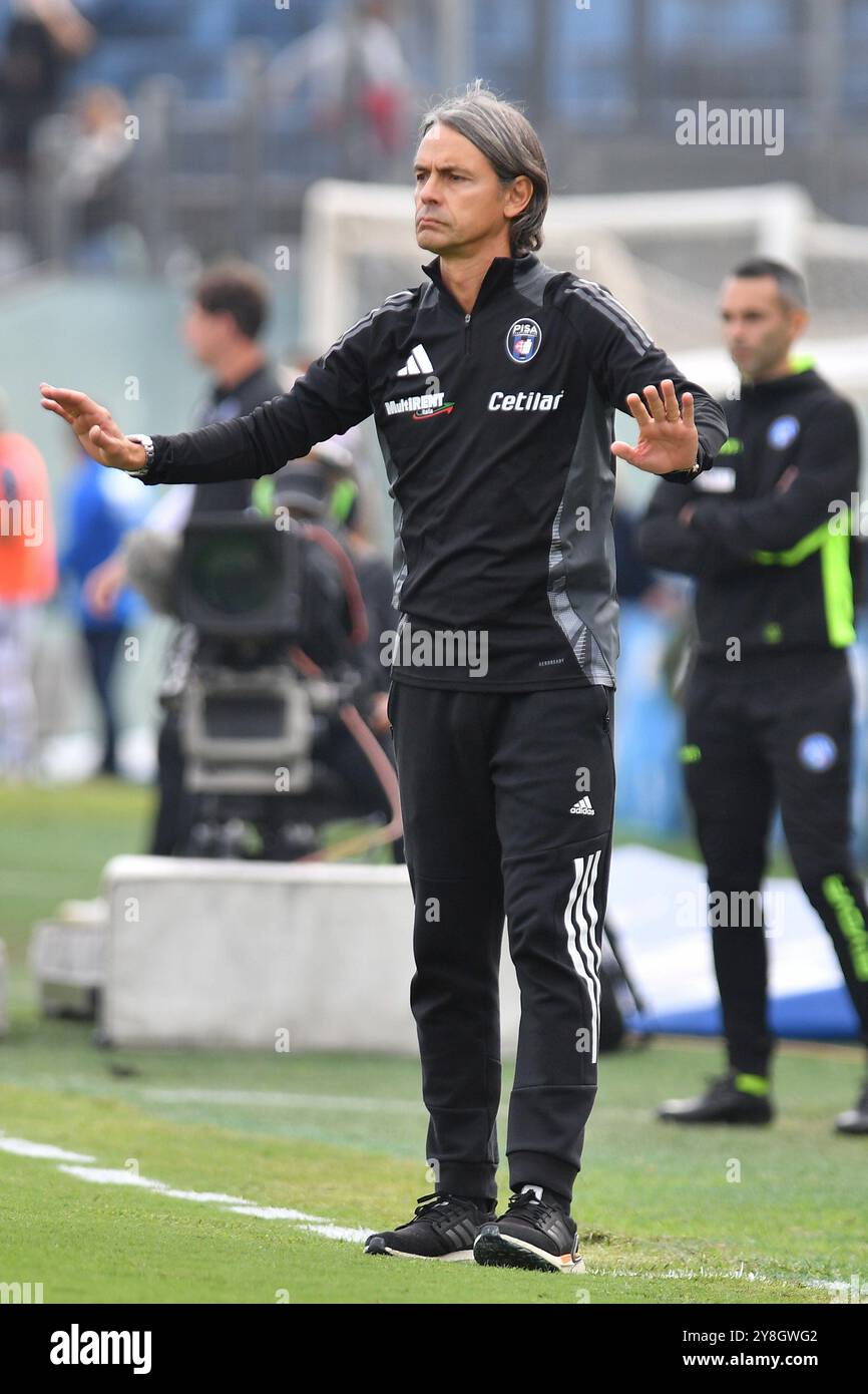 Head coach of Pisa Filippo Inzaghi during AC Pisa vs Cesena FC, Italian ...