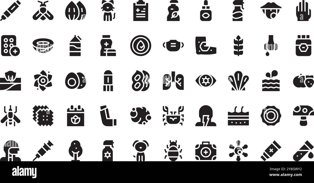 Allergies icons High-Quality Vector Icons Collection with Editable ...