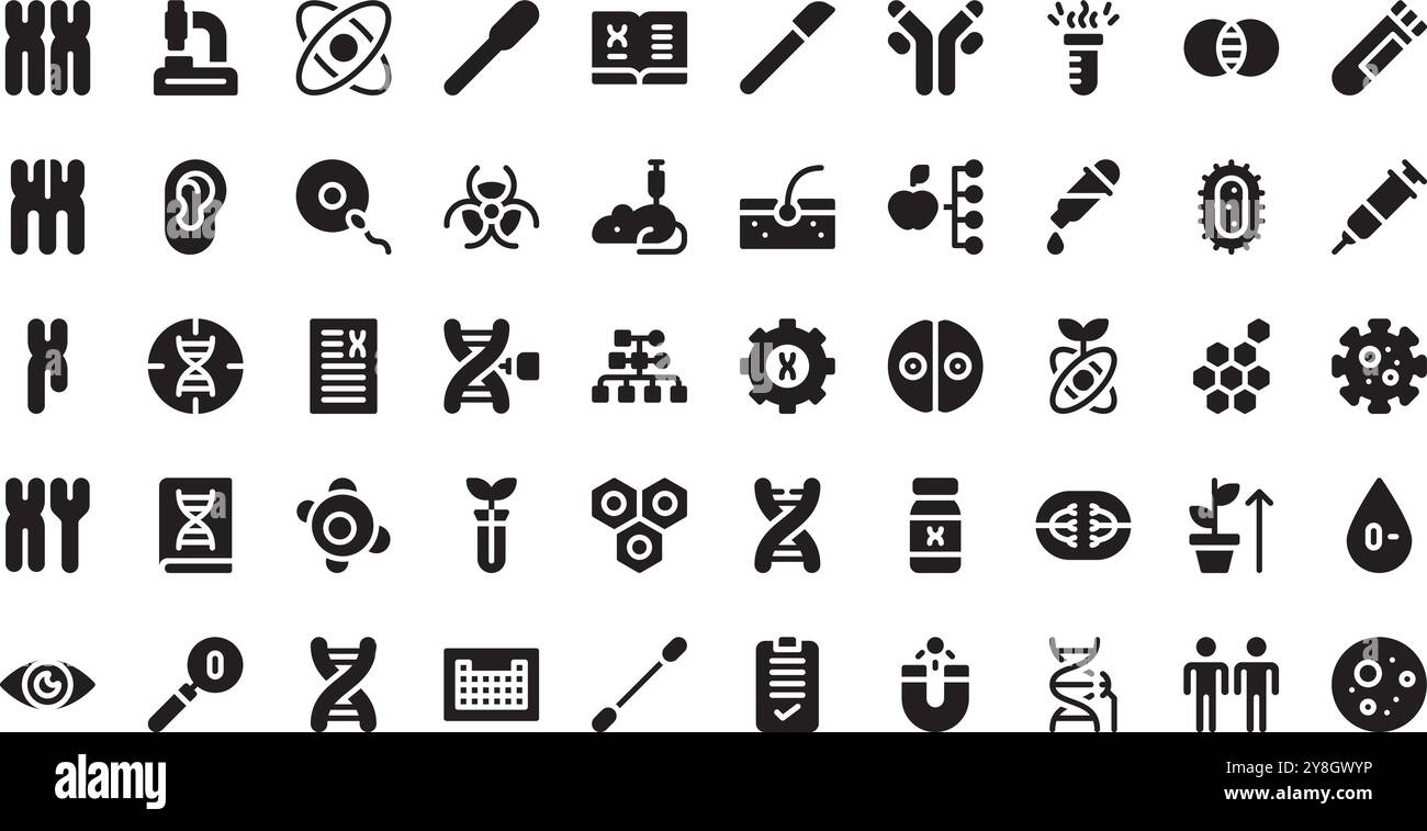 Genetic icons . High-Quality Vector Icons Collection with Editable ...