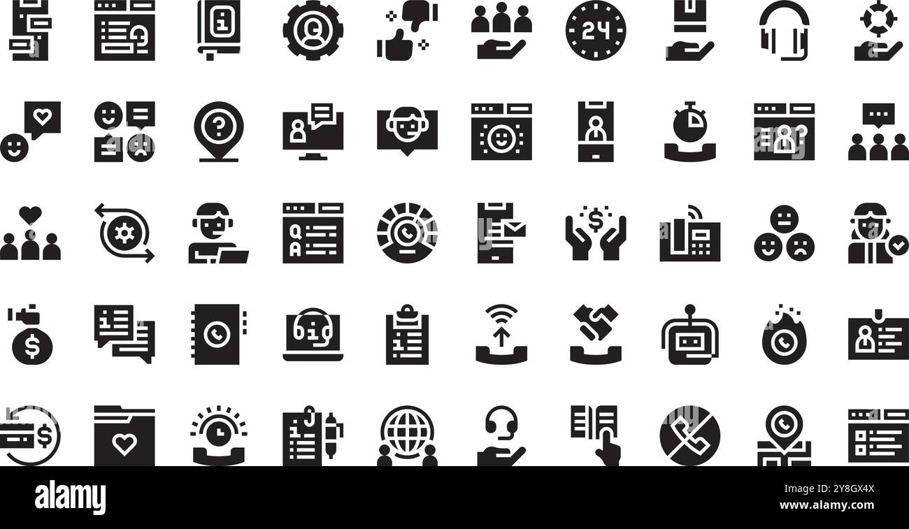 Customer service icons High-Quality Vector Icons Collection with ...
