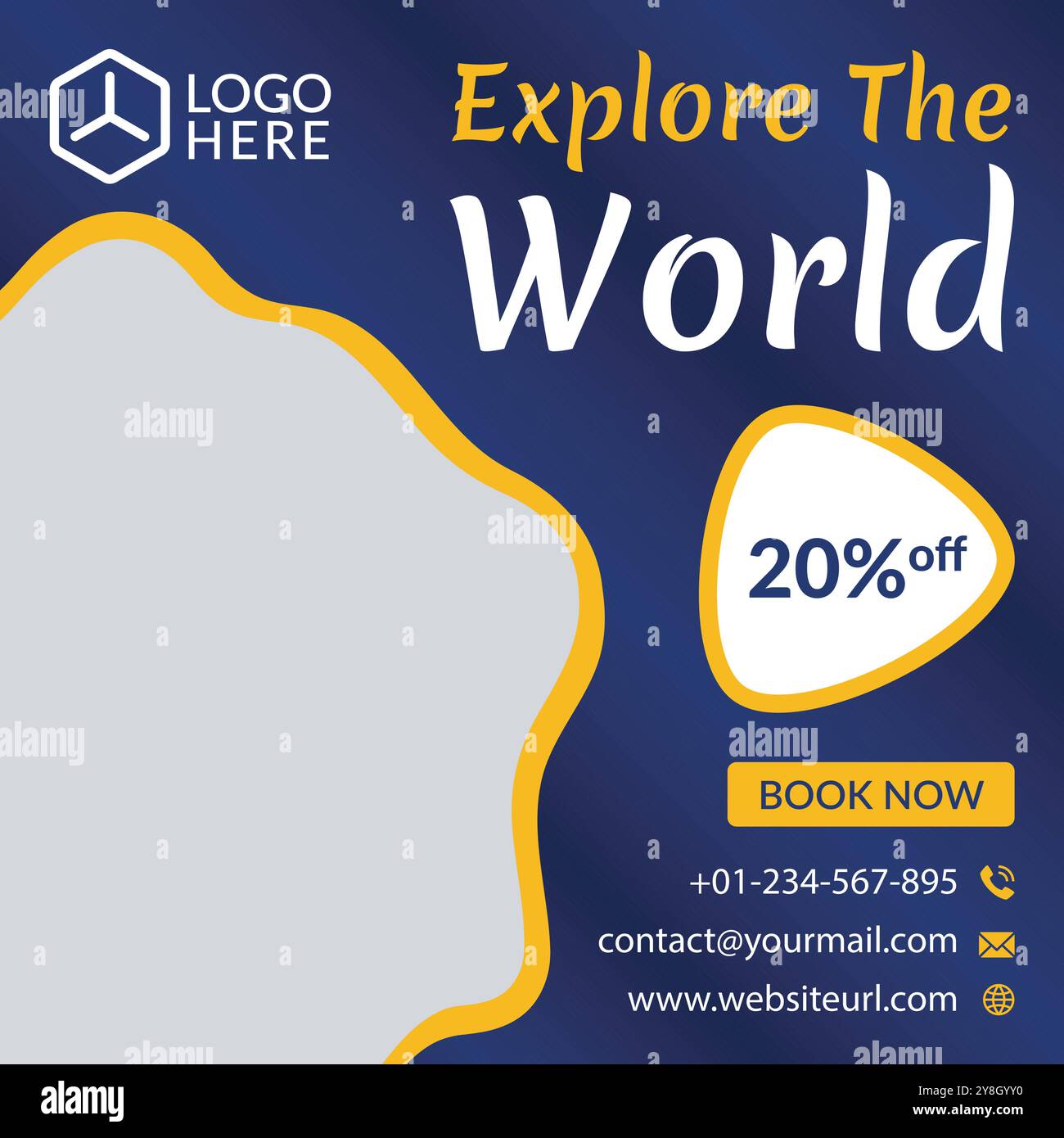 Travel sale social media post template design. traveling agency ...