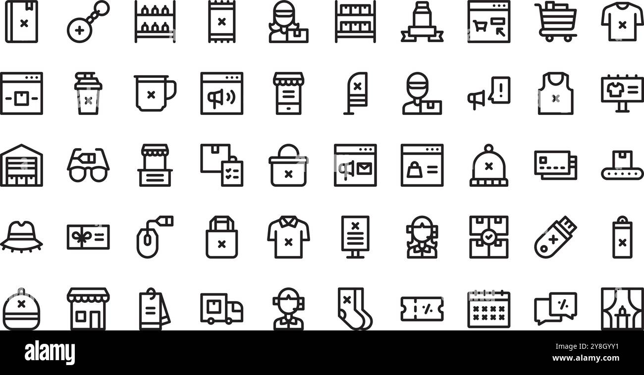 Merchandising icons High-Quality Vector Icons Collection with Editable ...