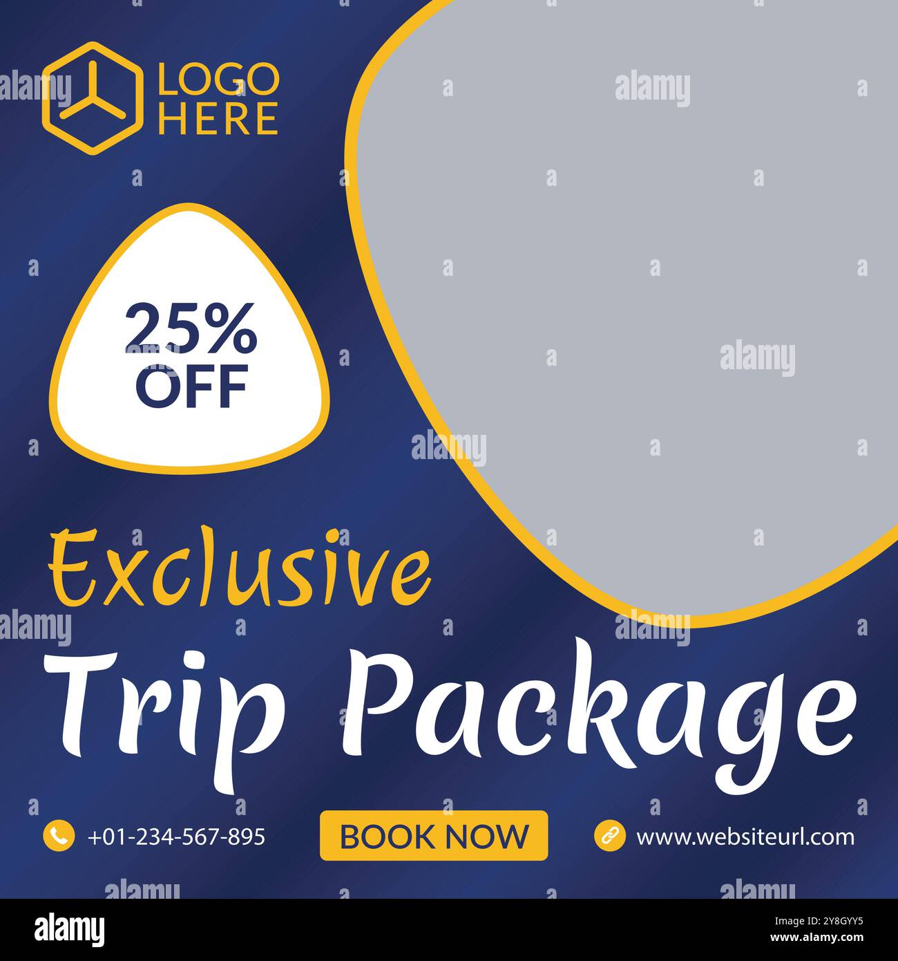 Travel social media post template design for business agency. Set of ...