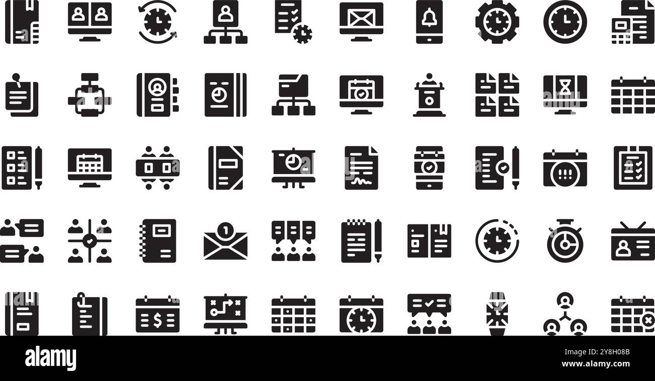 Agenda icons High-Quality Vector Icons Collection with Editable Stroke ...