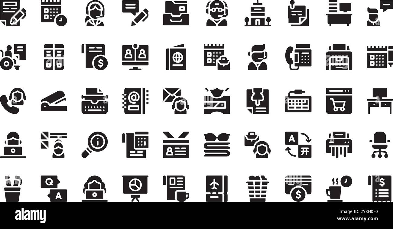 Secretary icons . High-Quality Vector Icons Collection with Editable ...