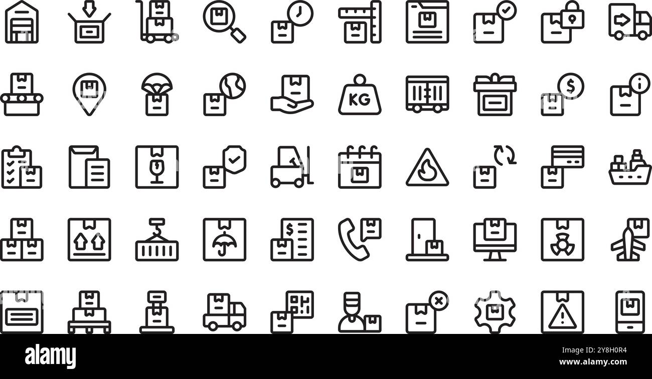 Logistics icons High-Quality Vector Icons Collection with Editable ...