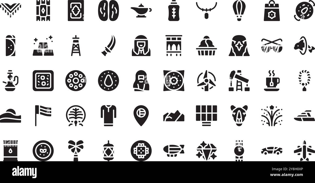 Arab emirates icons High-Quality Vector Icons Collection with Editable ...