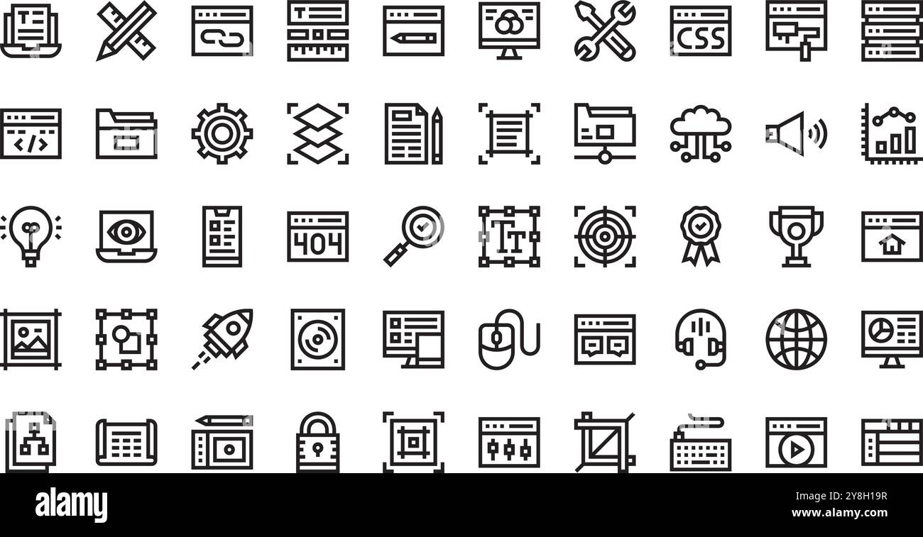Web design icons High-Quality Vector Icons Collection with Editable ...