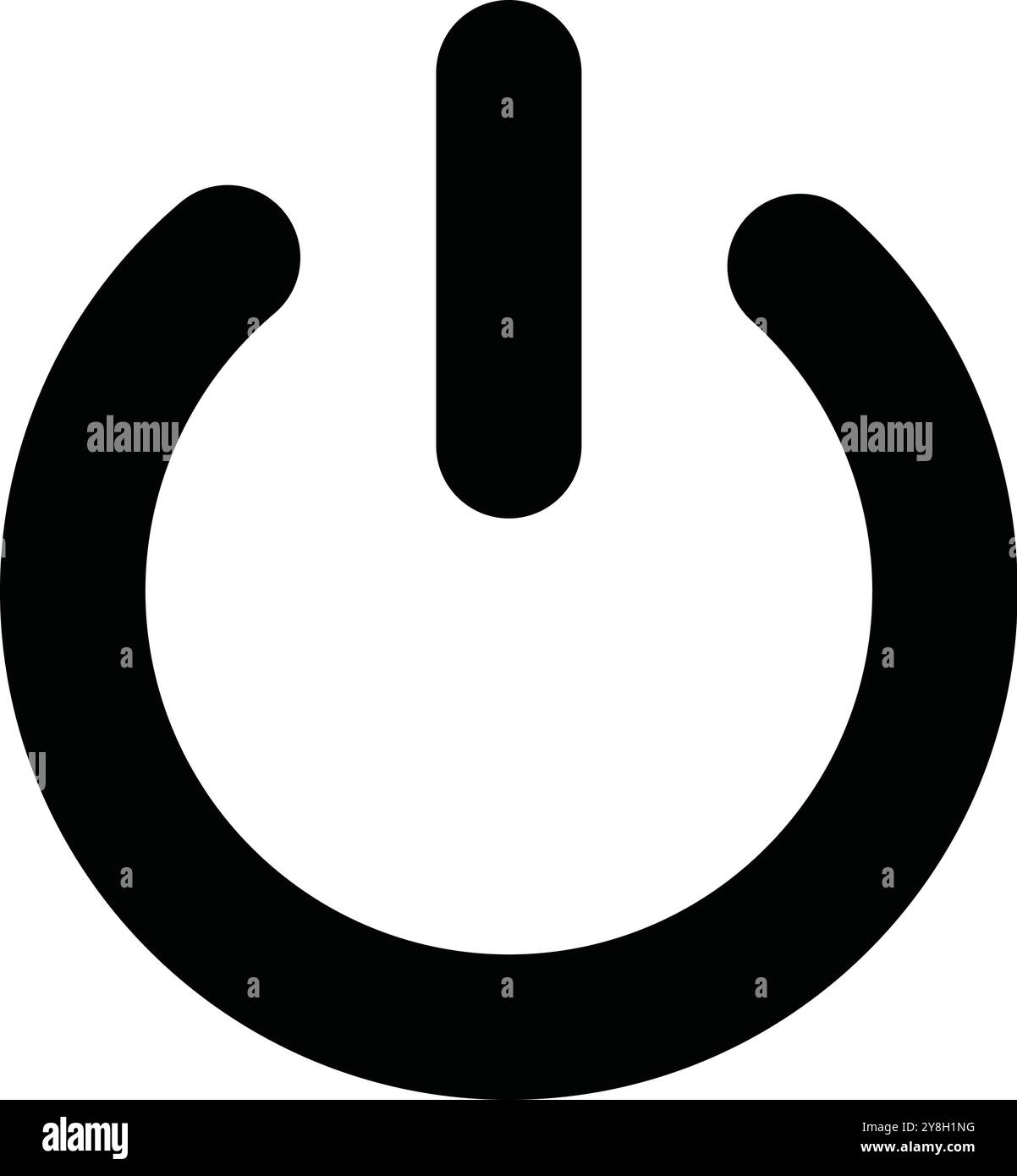 Power On Off Electronic Symbol Icon Isolated. A power icon symbol. An ...