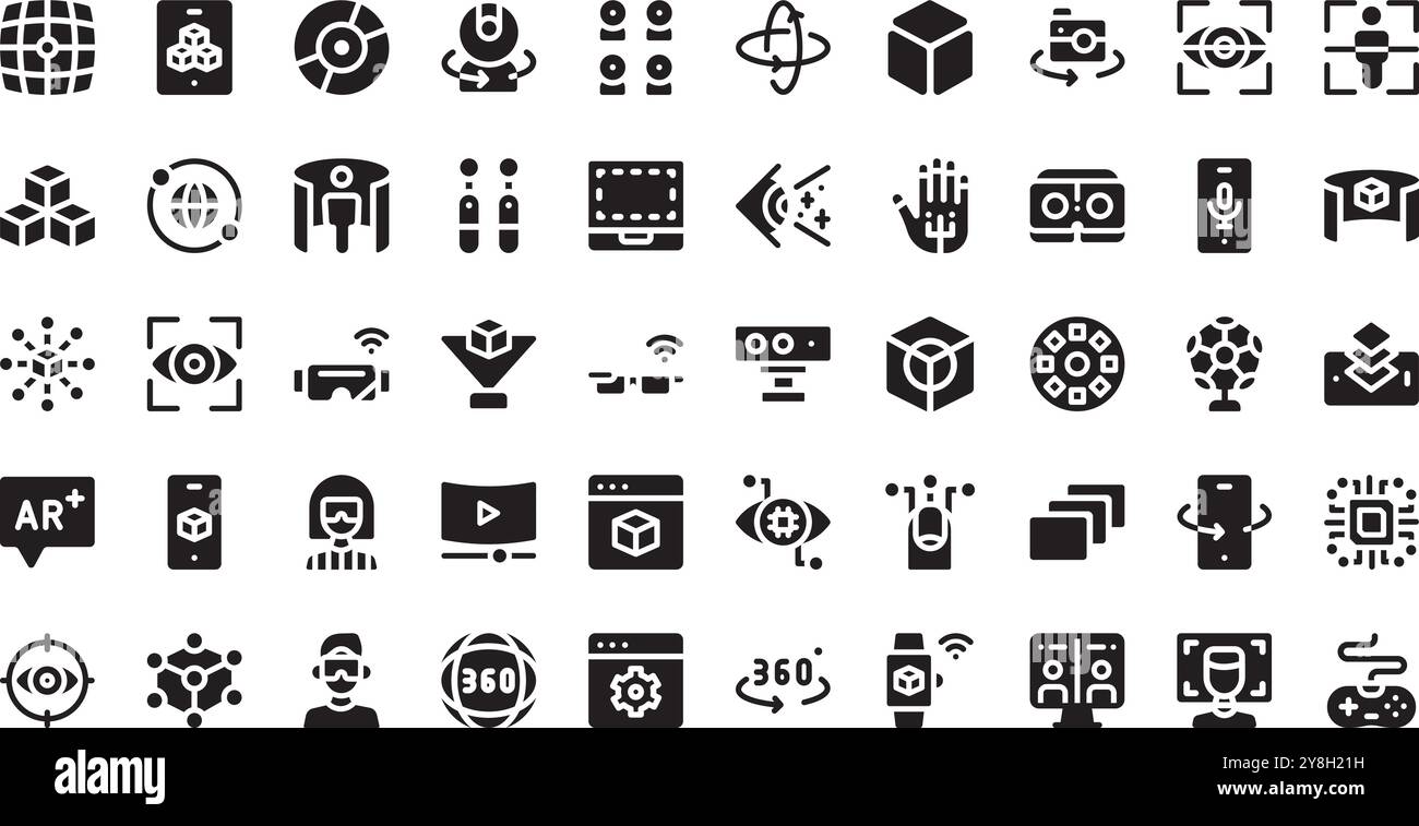 Virtual and augmented reality icons High-Quality Vector Icons ...