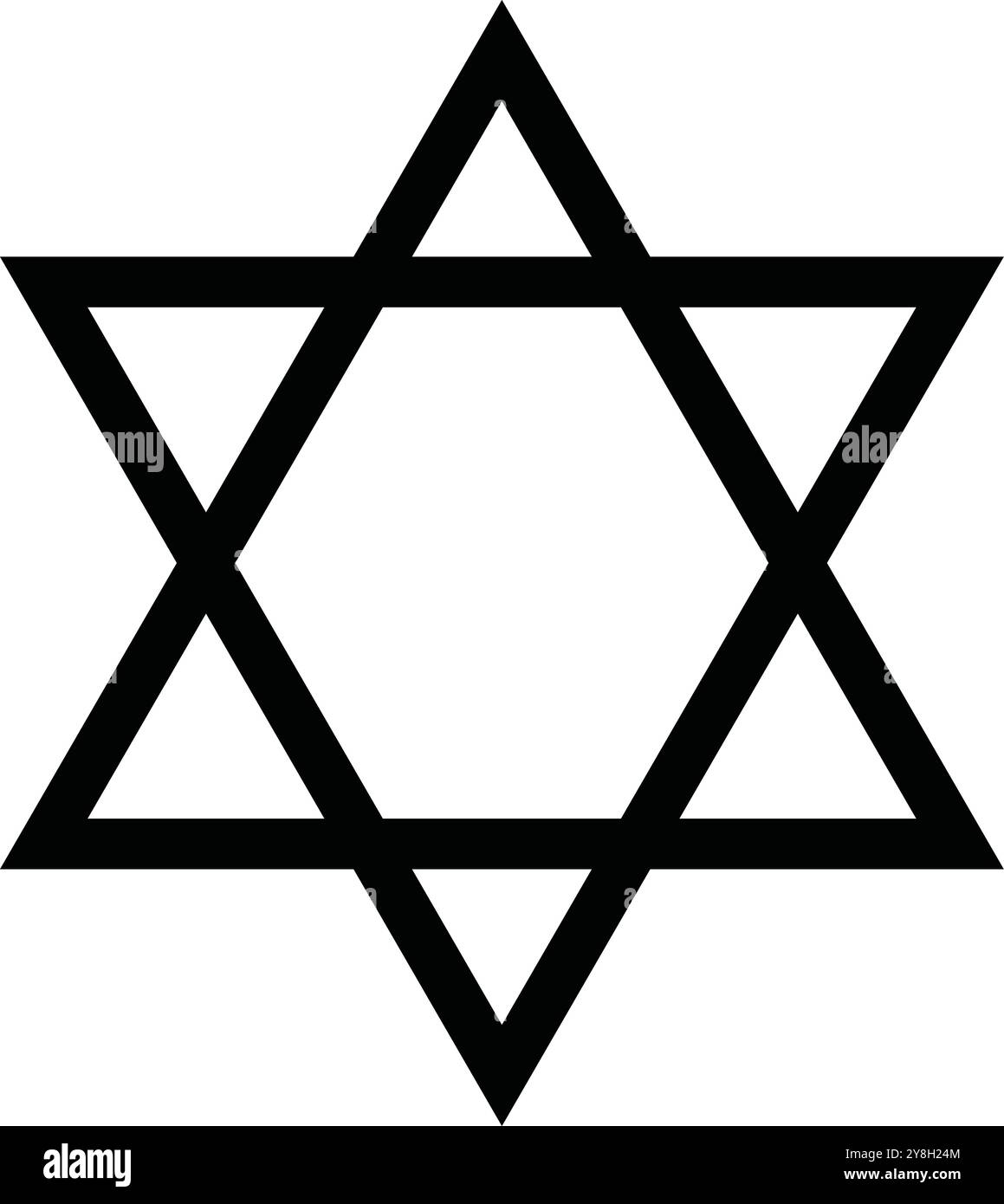 Star of David Symbol. Symbo of the Star of David of the Jewish faith ...