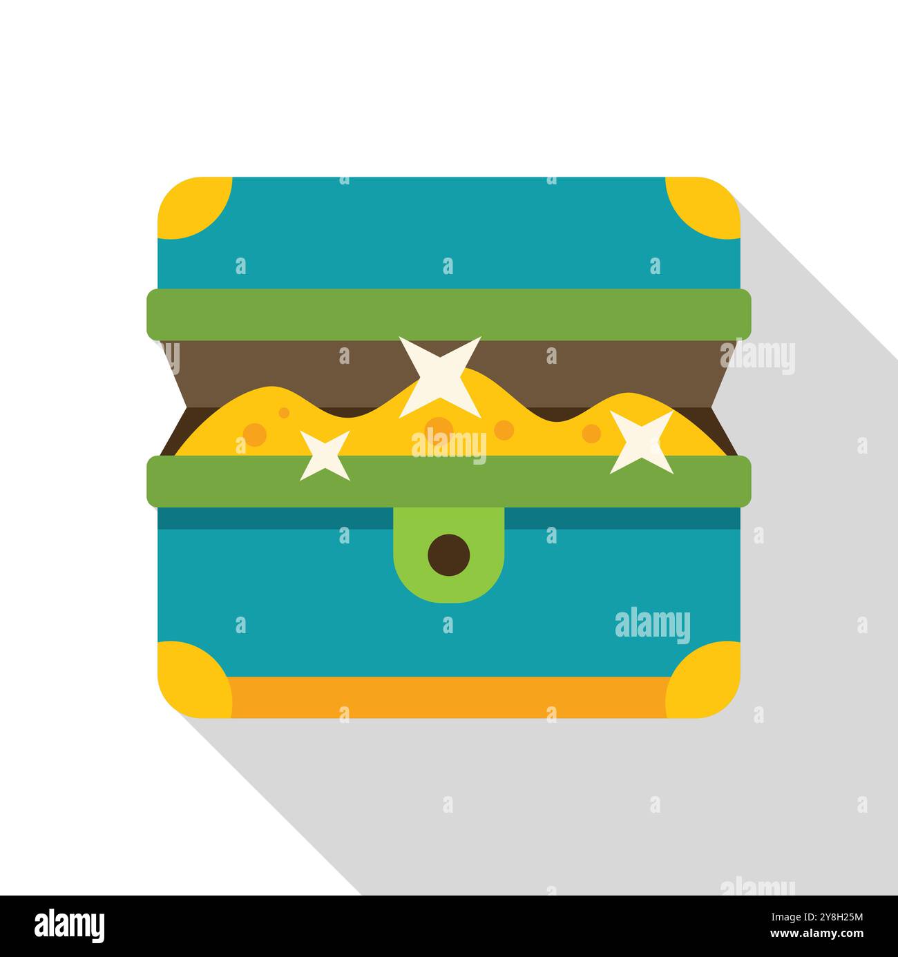 Treasure chest overflowing with gold coins and jewels hi-res stock ...