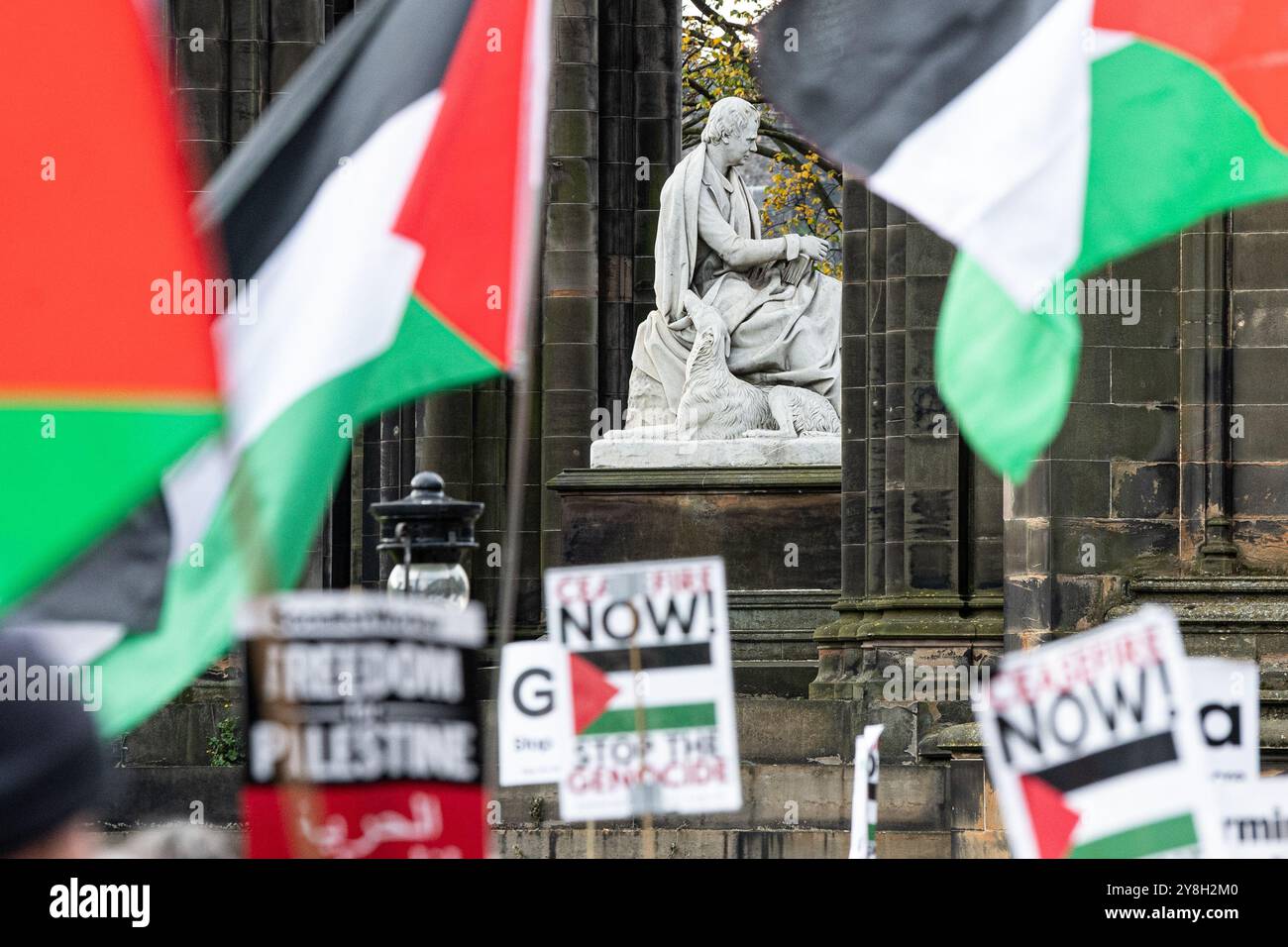 A silent “funeral procession” march held in Edinburgh to commemorate ...