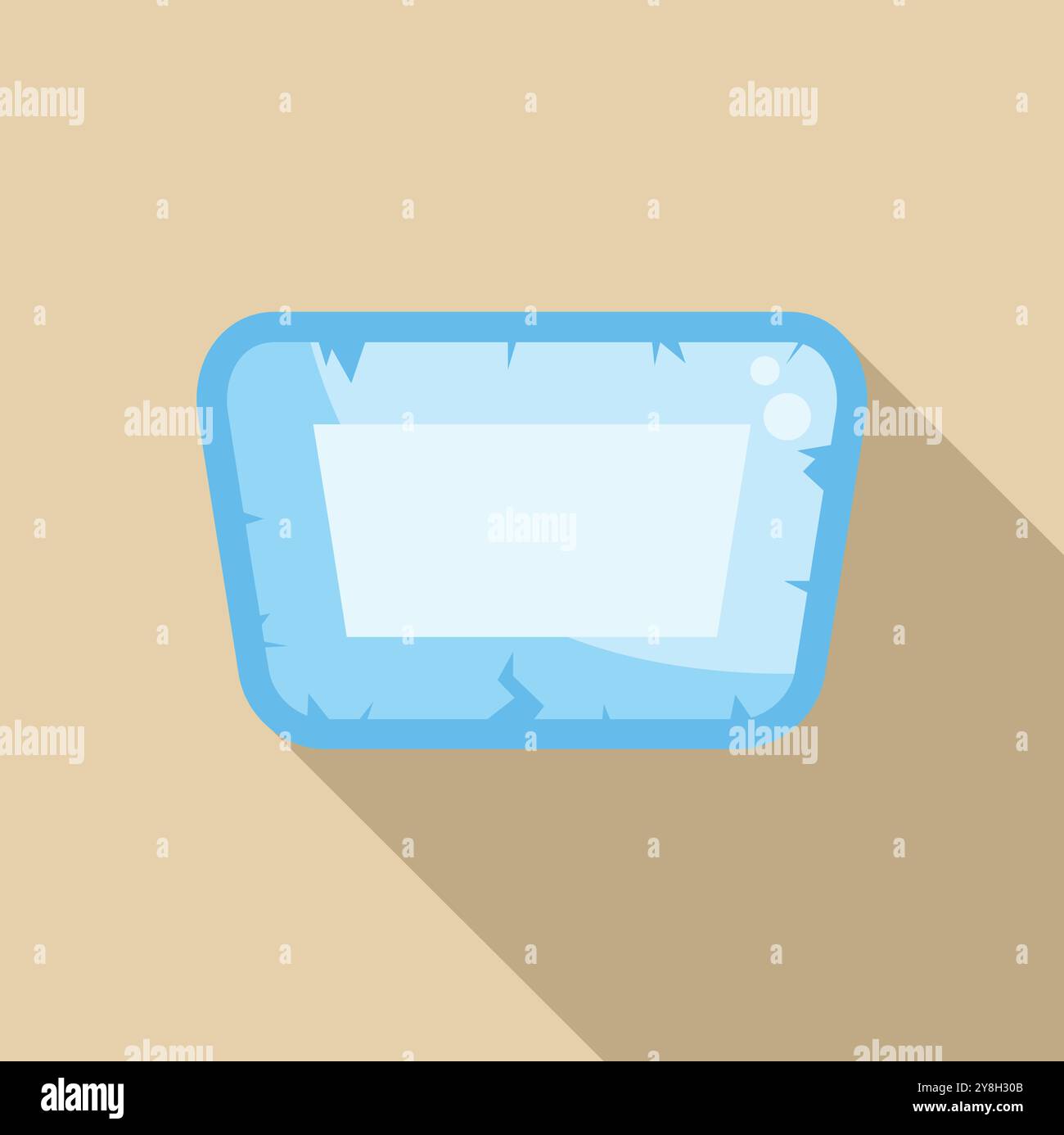 Stylized cool blue button with cracks, designed for creating casual ...