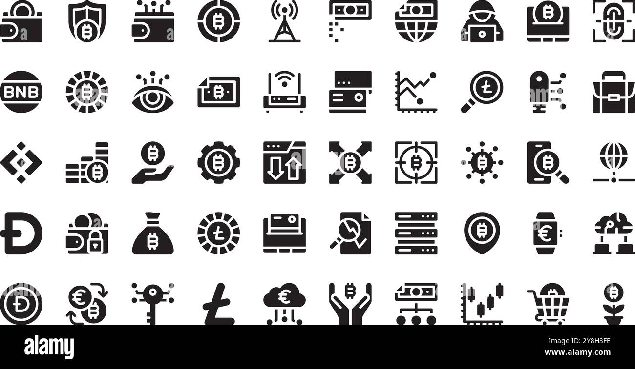 Digital economy icons High-Quality Vector Icons Collection with ...