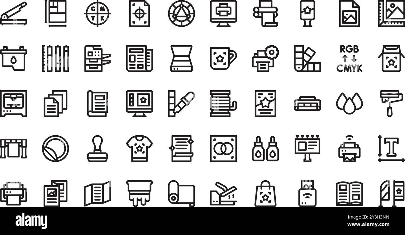 Printing icons High-Quality Vector Icons Collection with Editable ...