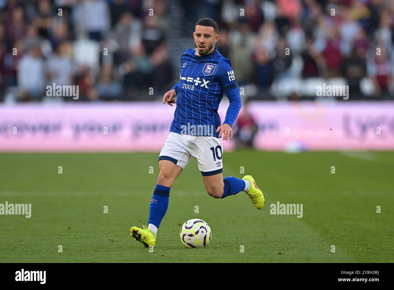 London, UK. 5th Oct, 2024. Conor Chaplin of Ipswich Town during the ...