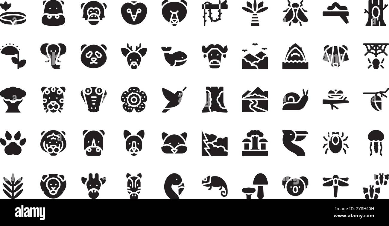 Wildlife icons High-Quality Vector Icons Collection with Editable ...