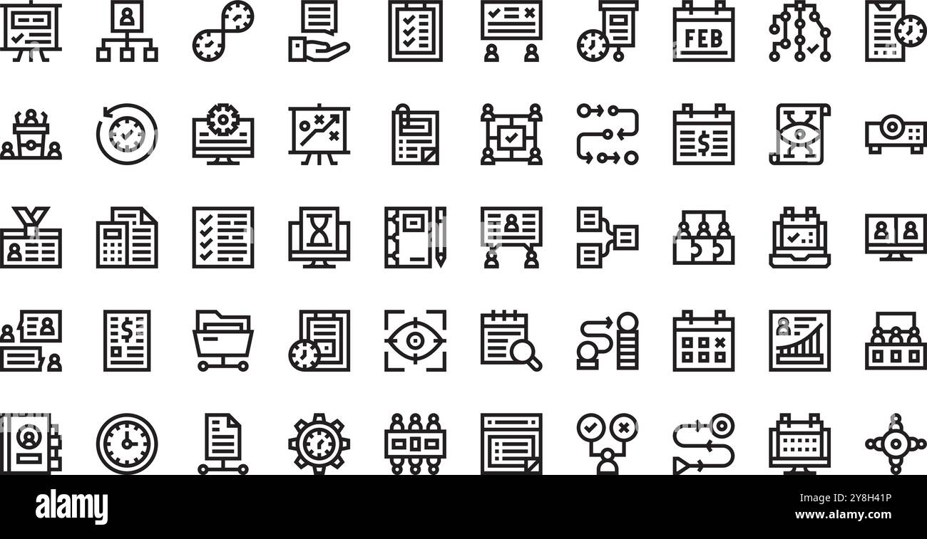 Agenda icons . High-Quality Vector Icons Collection with Editable ...