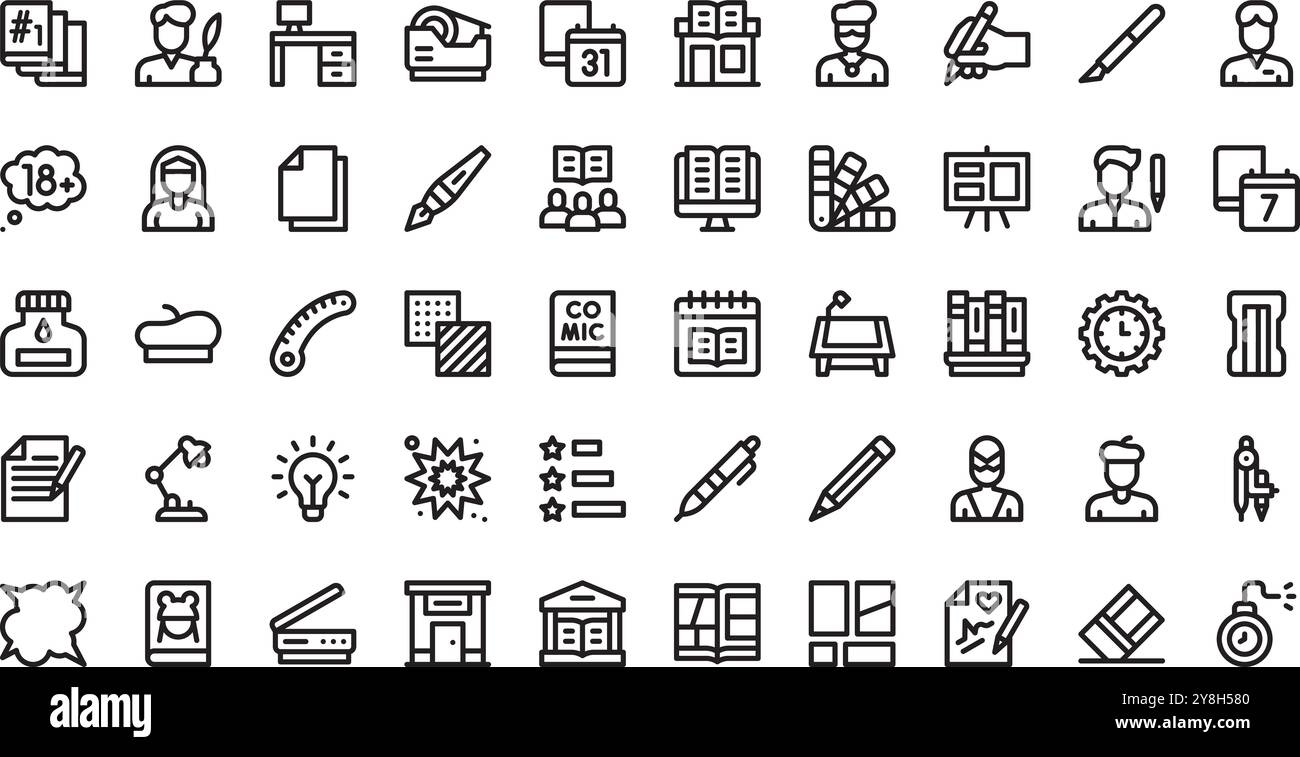 Comic icons High-Quality Vector Icons Collection with Editable Stroke ...