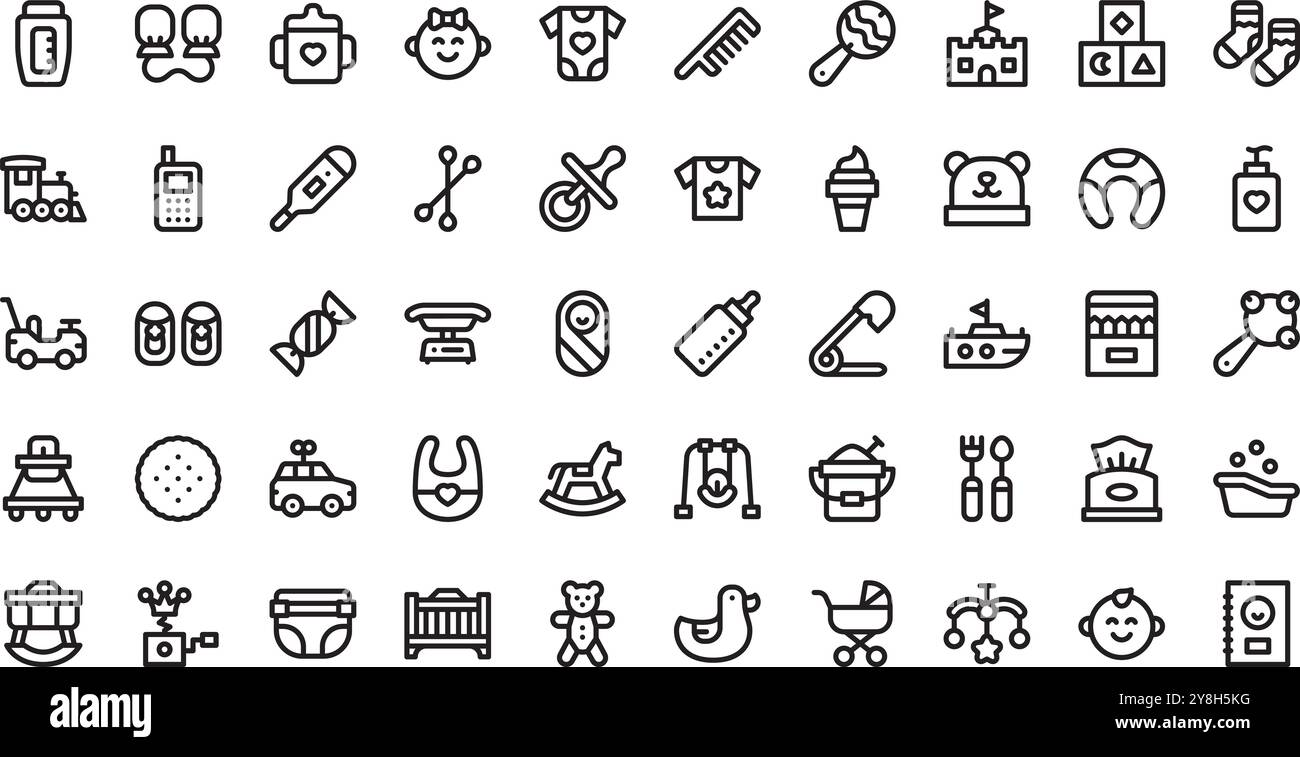 Baby icons High-Quality Vector Icons Collection with Editable Stroke ...