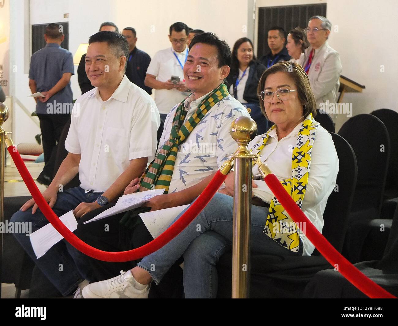 Manila, Philippines. 05th Oct, 2024. From left, Erin Tañada, Teddy ...