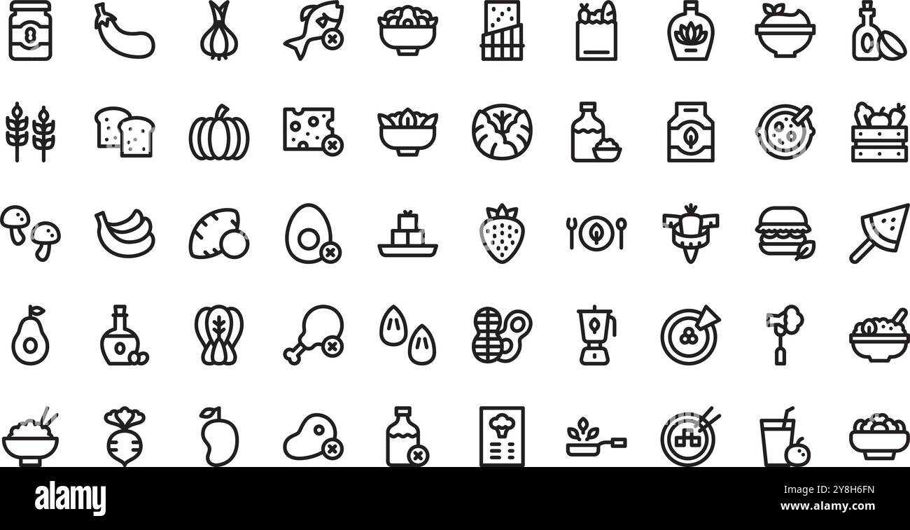 Vegan icons High-Quality Vector Icons Collection with Editable Stroke ...