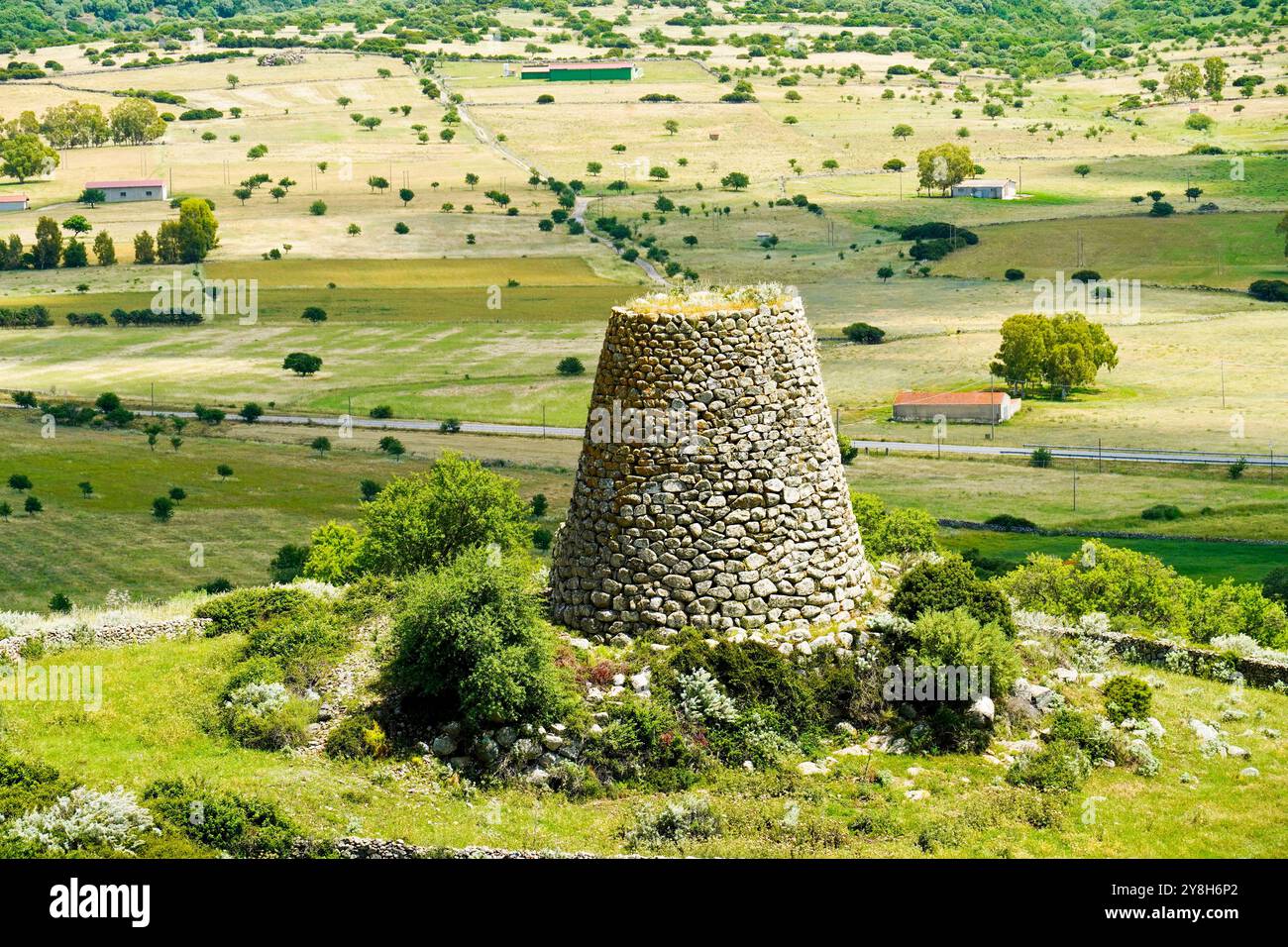 Nuraghe Orolio. Silanus, Province of Nuoro, Sardinia, Italy Stock Photo ...
