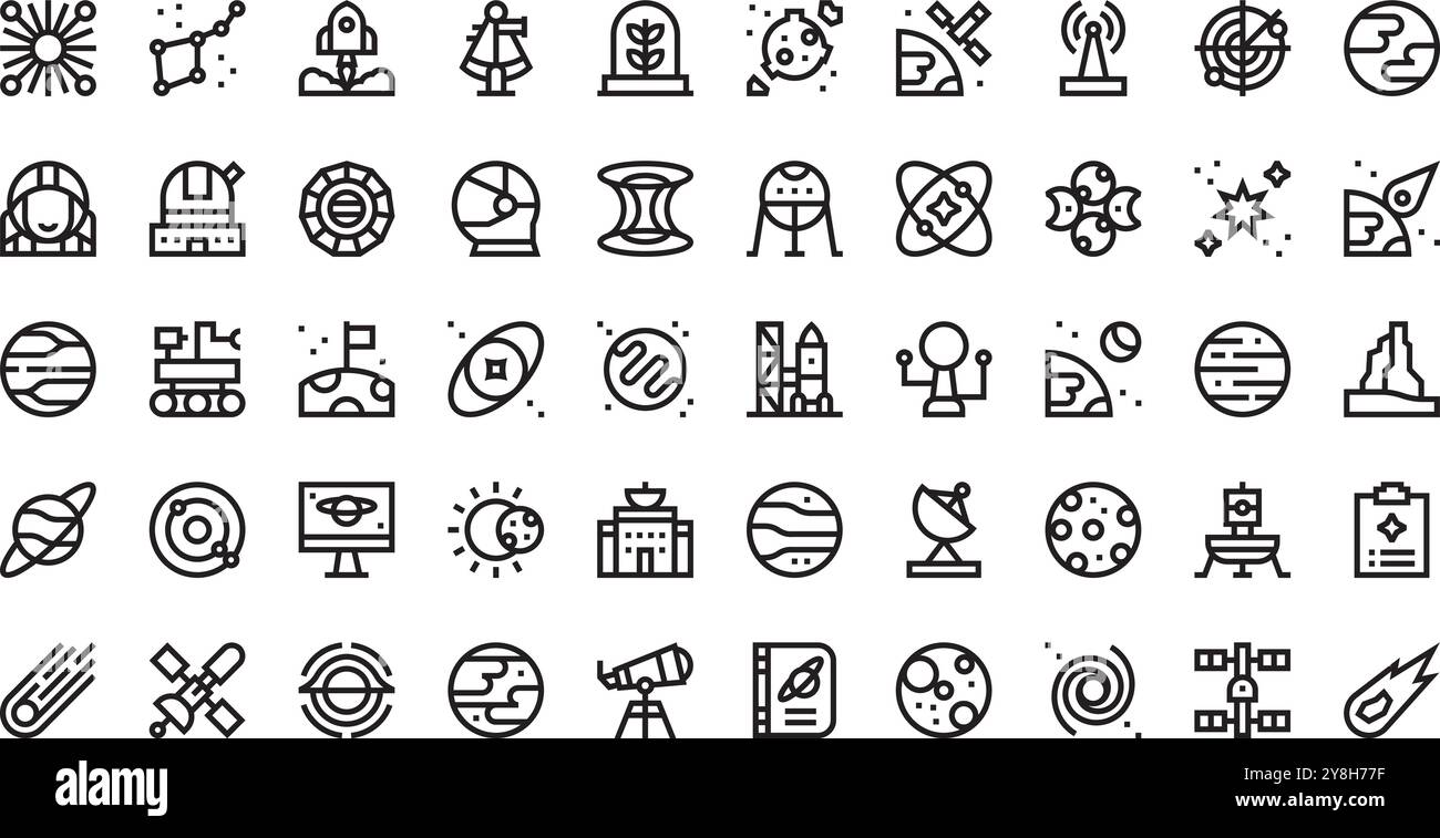 Astronomy icons . High-Quality Vector Icons Collection with Editable ...
