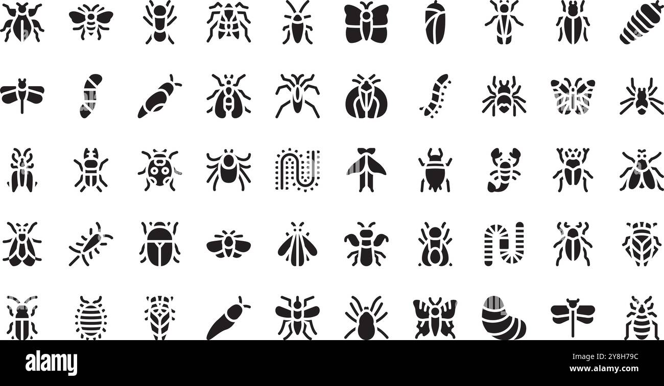 Insects icons High-Quality Vector Icons Collection with Editable Stroke ...