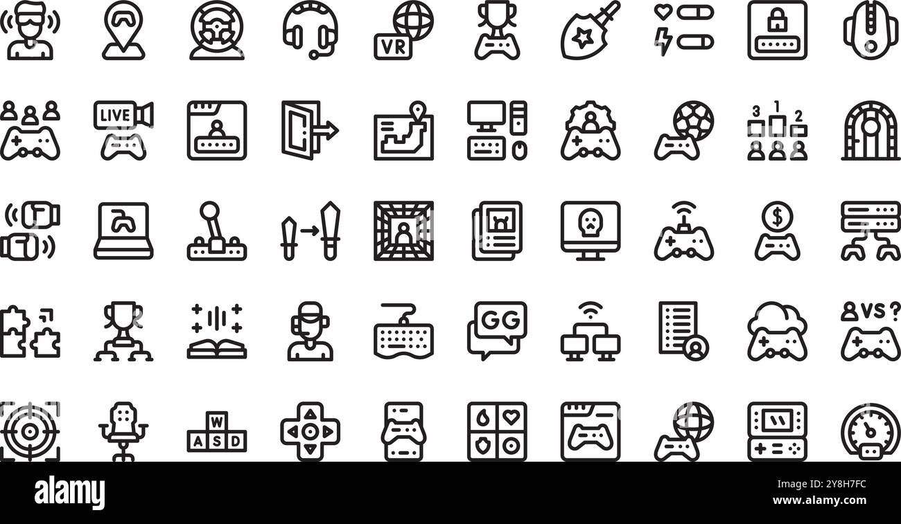 Online game icons High-Quality Vector Icons Collection with Editable ...