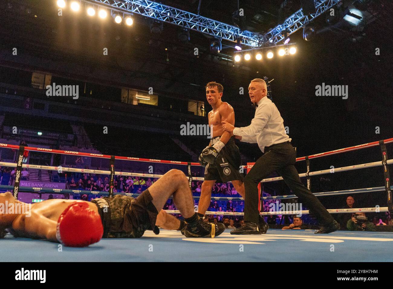 Liverpool, UK. 5th Oct 2024. Brad Strand Knocks Out Seranno - Nick Ball ...