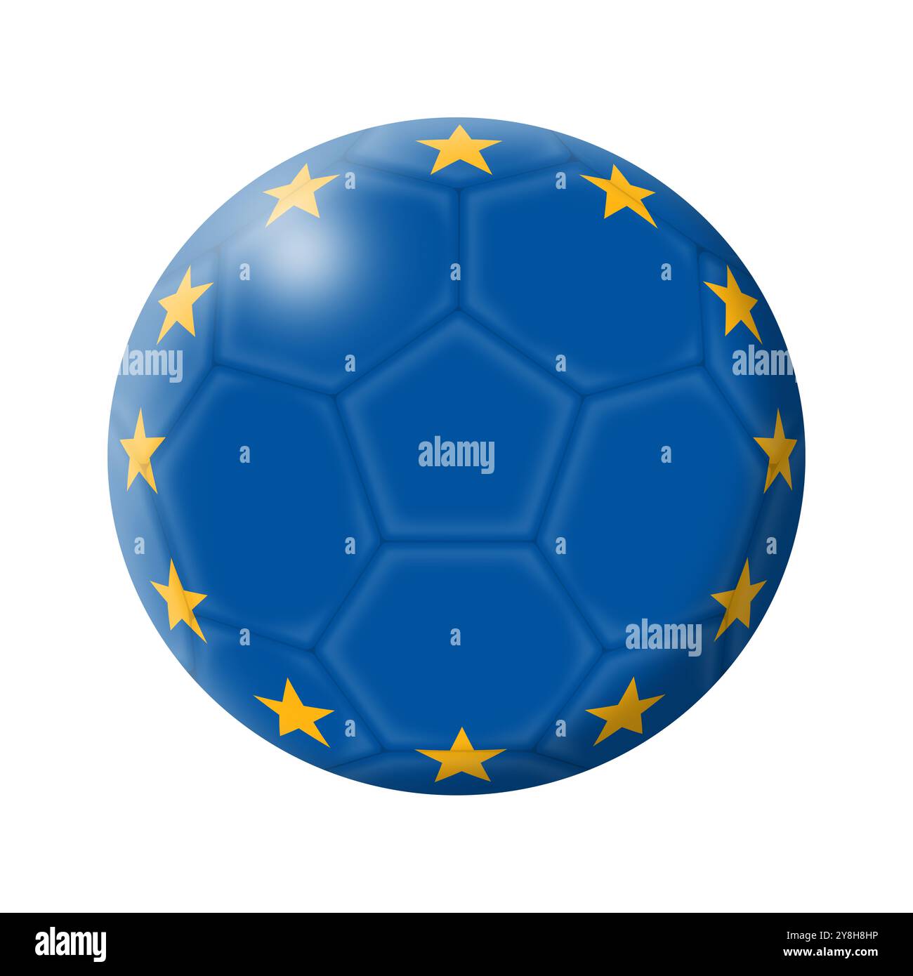 Europe soccer ball football illustration Stock Photo - Alamy