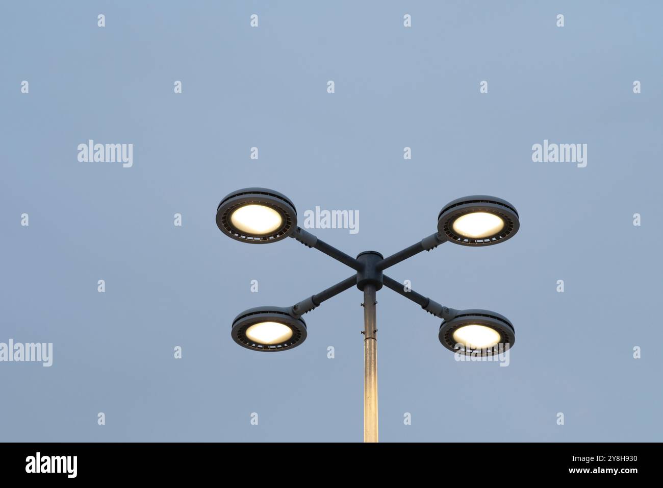The street light on the blue sky background Stock Photo - Alamy