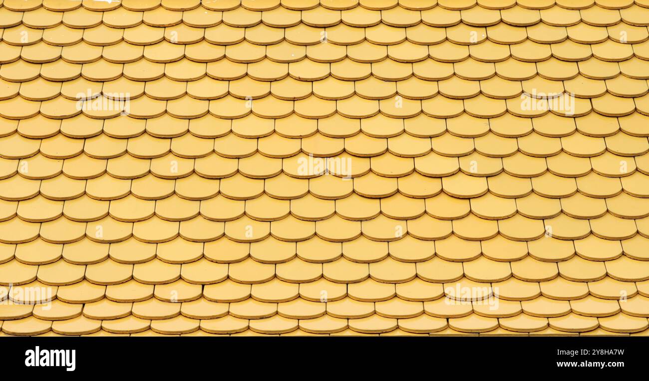 Yellow clay roof tile background hi-res stock photography and images ...