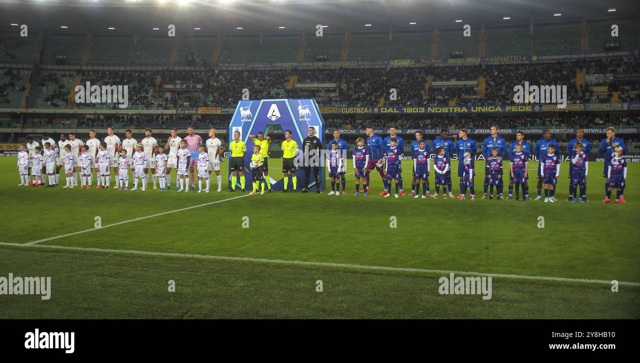 Line-up of Hellas Verona FC vs Venezia FC, 7Â° Serie A Enilive 2024-25 ...