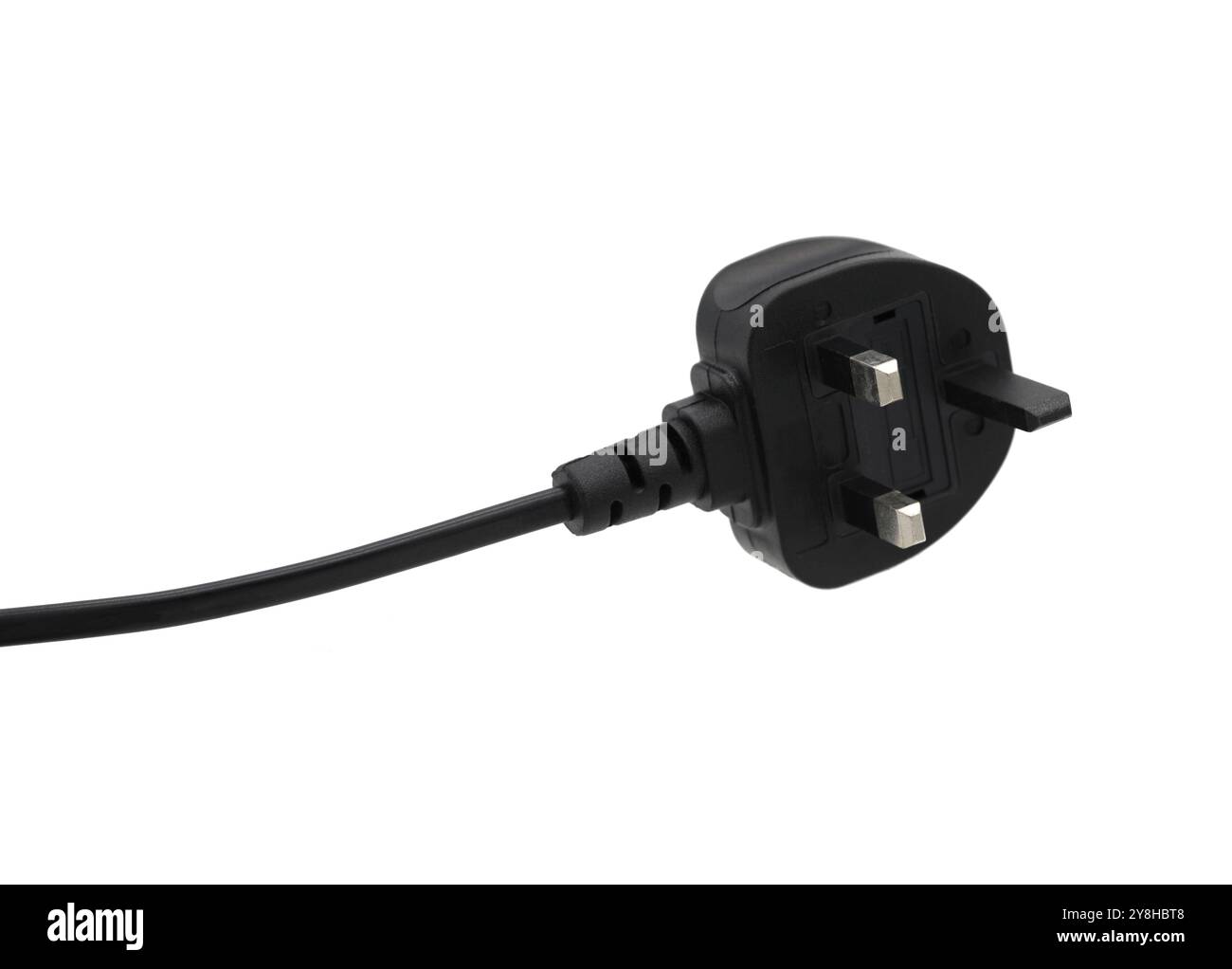 Electric plug isolated on white background Stock Photo - Alamy