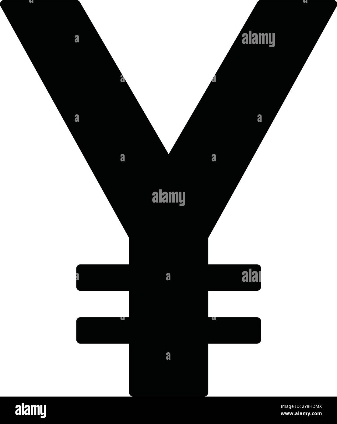 Yen Japanese Currency Symbol. An isolated yen symbol, currency of the ...